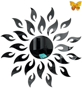 SWATI ART GALLERY 12.7 cm Sun Black 10 Butterflies-534 Self Adhesive ...