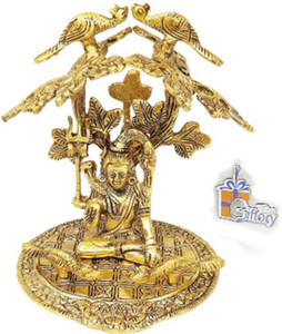 thegiftory Lord Shiva Under Tree Statue In Metal /Shiv Shankar ...