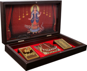 JSR ARTS Khodiyar maa charan paduka box 8.5x4.5 Decorative Showpiece ...