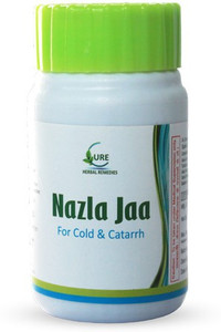 Cure Herbal Nazla Jaa tablet For Colds & Catarrh (40tab) (Pack Of 4 ...