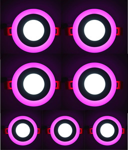 Hybrix LED Ceiling Panel Light 6 Watt (3+3) Concealed Light, Dual 3D ...