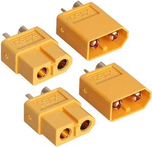 KTC CONS LABS 2 Pair XT-60 Male Female Bullet Connectors with H S tube ...