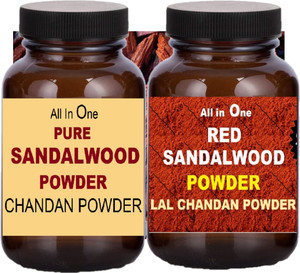 Badalteyalfaaz Lal Chandan Powder + Chandan Powder Combo Made with Pure ...