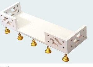 woodinzo Wooden Wall Shelves Temple Shelf, Temple for Statue,Office ...