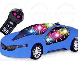 teezy Wireless Remote Control Fast Modern Car With 3D Light (Blue ...