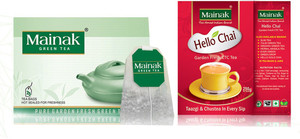 Mainak Hello Chai 250g Box + Organo 25 Green Tea Bags Box Price in ...