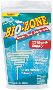 Bio Zone Septic Tank Treatment 100% Natural Solution No Chemicals ...