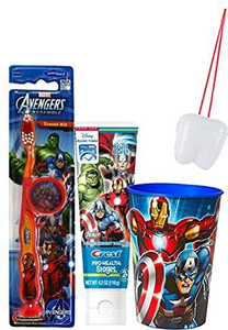 Crest Marvel Avengers Iron Man Inspired Bright Smile 4pc Oral Hygiene ...