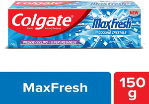 Colgate Maxfresh Blue Gel Peppermint Ice (Pack of 1) 150g Toothpaste ...