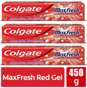 Colgate MaxFresh Spicy Fresh Red Gel @@ (Pack of 3) 450g Toothpaste ...
