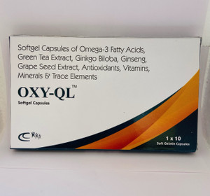 OXY QL Softgel Capsules for Glowing Skin & Antiaging with Omega 3 ...