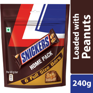 SNICKERS Home Pack Peanut Chocolate Pouch Bars Price in India - Buy ...