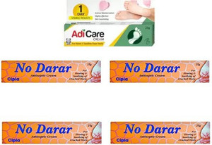 PCI ADI CARE HEAL CREAM + NO DARAR ANTISEPTIC CRACK CREAM 25g (PACK OF ...