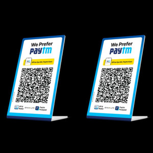 Flipkart.com | CPI 2 Compartments Acrylic QR Code L Shape Display Stand ...