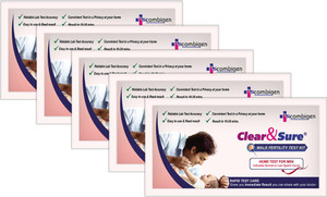 Clear & Sure Fertility Test Kit for Men|Indicate Normal or Low Sperm ...