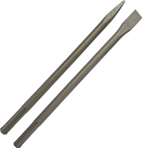 Inditrust 18x400mm FLAT and POINTED SDS Max Shank Chisel (Pack of 2 ...
