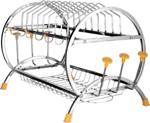Chakmak Utensil Kitchen Rack Steel Omega Plate Stand Price in India ...