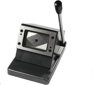 FTC Heavy Duty PVC ID Card Die Cutter Full Metal Body Photo Die Cutter ...