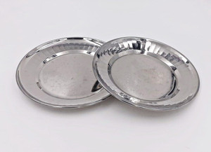 SHLINCO Stainless Steel Half Plate/ Snack Plate| 21CM| Pack Of 2 Half ...