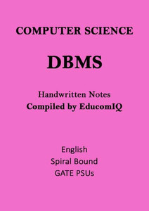 DBMS Notes Of Computer Science For GATE: Buy DBMS Notes Of Computer ...