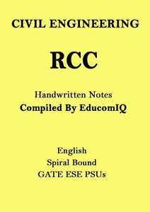 Civil Engineering Handwritten Notes Of RCC For GATE ESE PSUs: Buy Civil ...