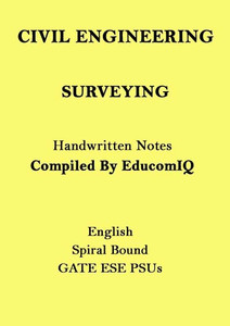 Civil Engineering Handwritten Notes Of Surveying For GATE ESE PSUs: Buy ...