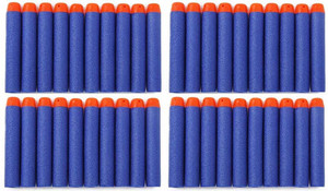 Trendmakerz 40 pcs Blue Bullet Foam Dart Bullets for Nerf N-Strike ...