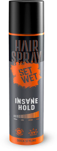 SET WET Hair Spray for Men Insane Hold, Quick Hair Setting & Ultra Long ...