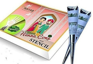 Nayab All Festival Mehandi Cones-6 Pieces in 1 Box with 8 Henna ...