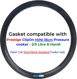 PRV Gasket compatible with Prestige ClipOn Pressure Cooker (18 Cm Mini ...
