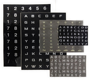 Add Gear 1.27 cm Alphabets & Numbers Initial Vinyl Stickers 5 Sets (A-Z ...