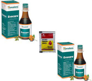 HIMALAYA Evecare Syrup 200ml pack of 2 with naturelite immunity kwath ...
