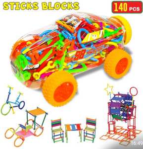 RAGVEE Sticky Blocks Educational Blocks Toy(140 Pieces) - Sticky Blocks ...
