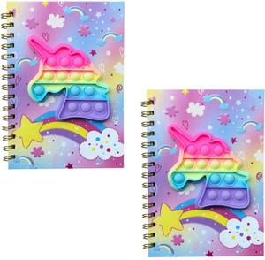 Glow Craft Pop it B5 Diary Ruled 160 Pages Price in India - Buy Glow ...