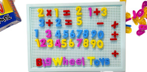 BIGWHEEL 1234 Numbers Basic Maths learning Board with Plus Minus ...