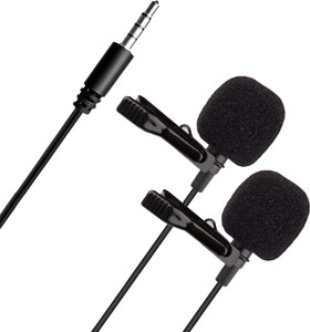 MOBIZAC Professional Grade Dual 3.5mm Collar Mic for Interview Live ...