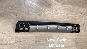 junior Maruti Swift rear diffuser (With Light) High Quality ABS ...