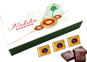RUN TOY HAPPY RAKSHA BANDHAN(06), 12pcs Chocolate Gift Box, (12 Cavity ...