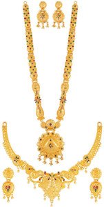 KESARI CREATION Alloy Gold-plated Gold Jewellery Set Price in India ...