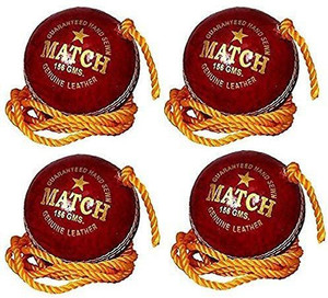 JIBRAIL Leather Red Cricket Shot Practice Hanging Ball, String Cricket ...