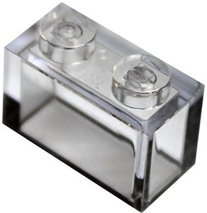 LEGO Parts and Pieces: Trans-Clear (Transparent Clear) 1x2 Brick x100 ...