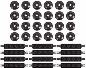 LEGO Parts and Pieces: Small Black Train Wheel, 1x4 Black Wheels Holder ...