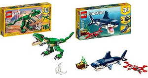 LEGO Creator 3in1 Deep Sea Creatures 31088 Make a Shark, Squid, Angler ...