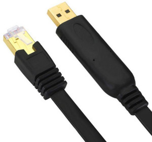 ULTRABYTES LAN Cable 1.8 m USB A male to RJ45 console cable with gold ...