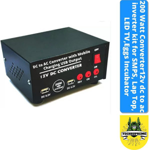 TechSupreme 200 W Converter 12v dc to ac inverter kit - SMPS, Lap Top ...