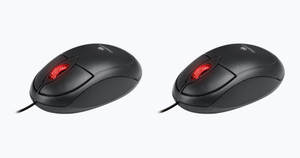 ZEBRONICS Zeb-Rise USB 2.0 (Black) - Pack of 2 Wired Ambidextrous ...