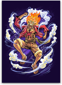 One Piece Anime Gear Five Poster Paper Print - Comics posters in India ...
