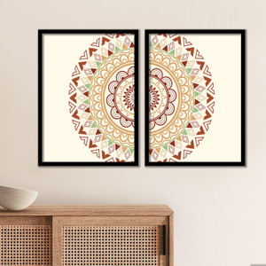 Modern Mandala Art Paintings with Frame for Home and Office Wall ...