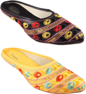 Fuzee Ethnic Mule For Women - Buy Fuzee Ethnic Mule For Women Online at ...