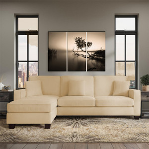 Torque Moscow 4 Seater Mini L Shape Fabric Sofa For Living Room - (Left ...